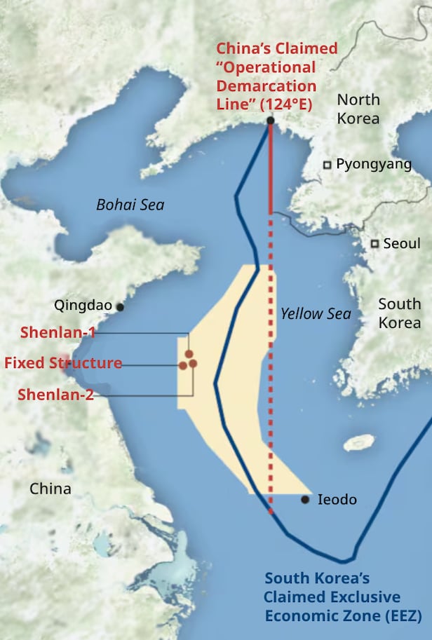 Beijing's Yellow Sea platform mirrors South China Sea moves, raising ...