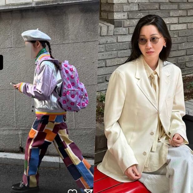 '173cm·54kg' 장윤주, 딸 기럭지 유전자 대박..모델각