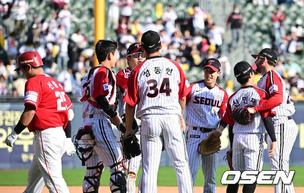 [사진]LG, SSG에 위닝 시리즈